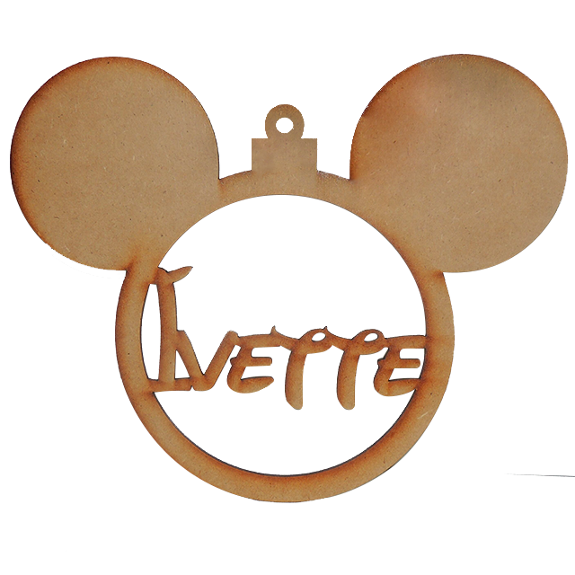 Esfera Mickey Mouse mdf 3mm de 12 cm diámetro (5171) (12 Pzas ...